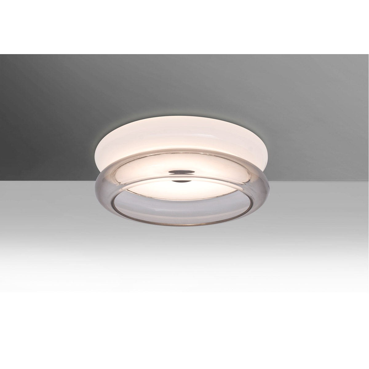 Besa Lighting TOPPER8SMC-LED Tropper LED 8 inch Flush Mount Ceiling Light