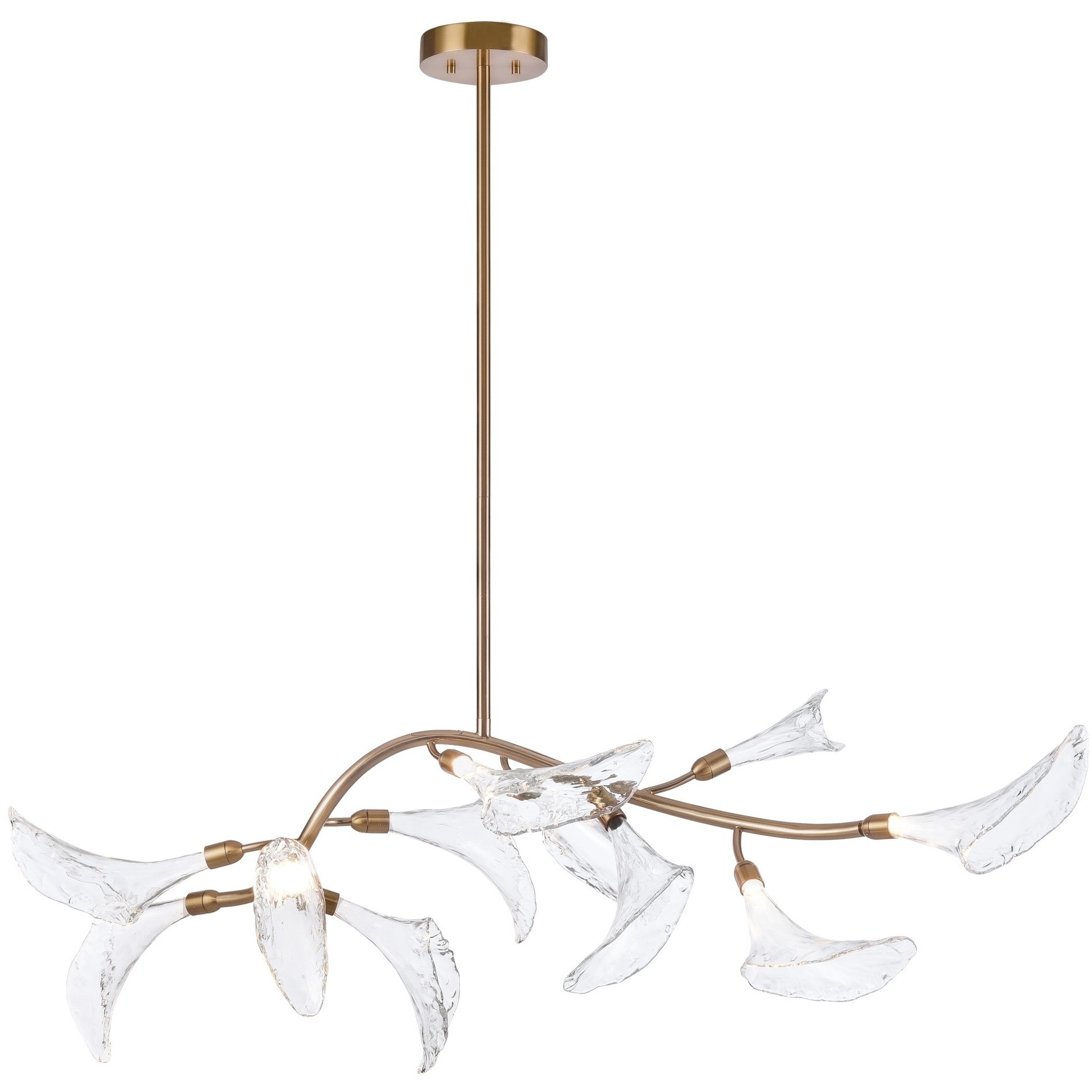 Arabela Lighting 85191-11 Calla LED 60 inch Natural Brass Linear ...