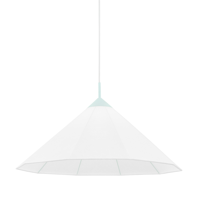 Mitzi H554701L-RB Gloria 1 Light 28 inch Robins Egg Blue Pendant ...