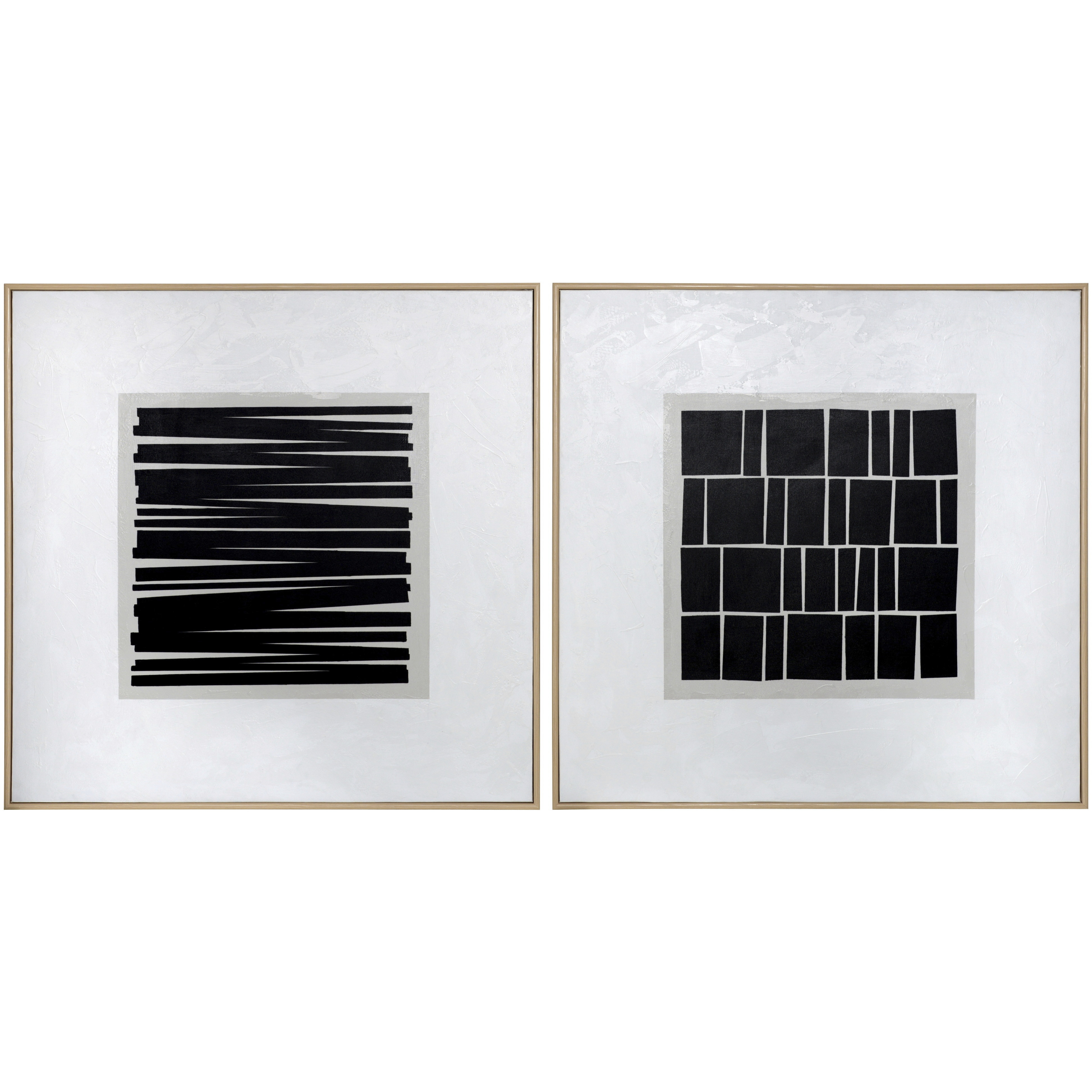 SUNPAN A0182 Split Personality 48 X 48 inch Hand Painted Art, Set Of 2