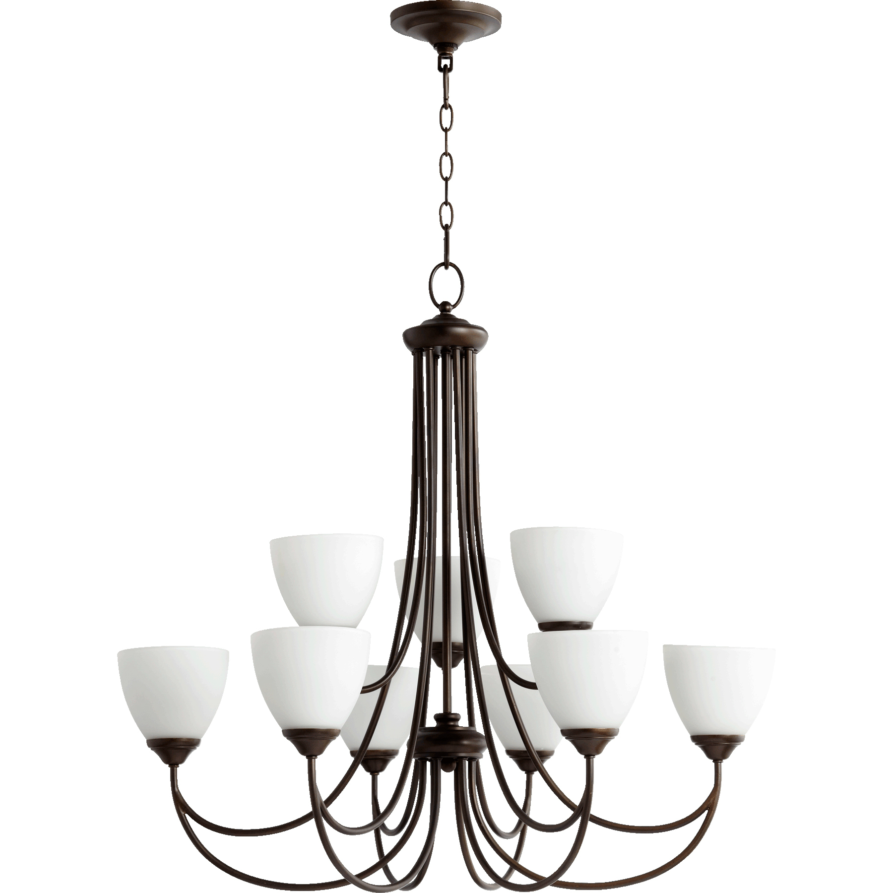 Quorum 6050-9-86 Brooks 9 Light 32 inch Oiled Bronze Chandelier Ceiling ...