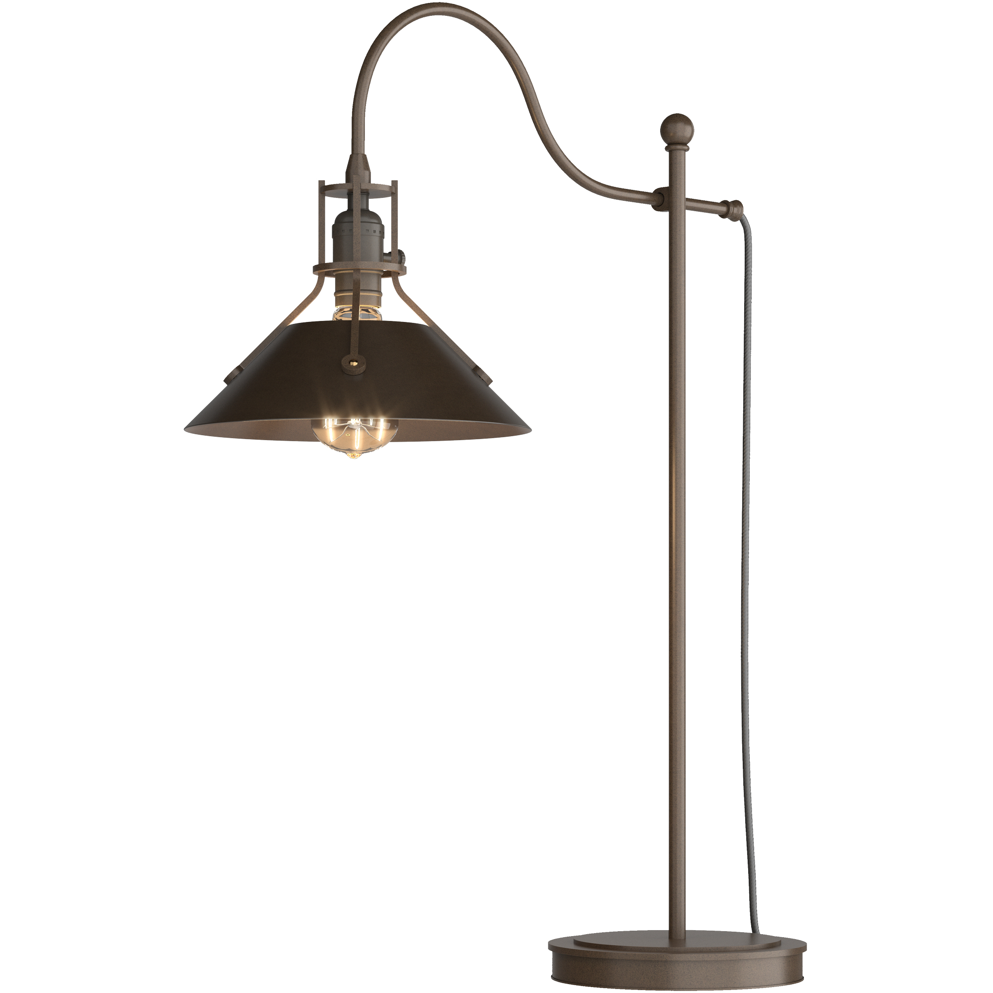 Henry 27.1 inch 60 watt White and Oil Rubbed Bronze Table Lamp Portable ...