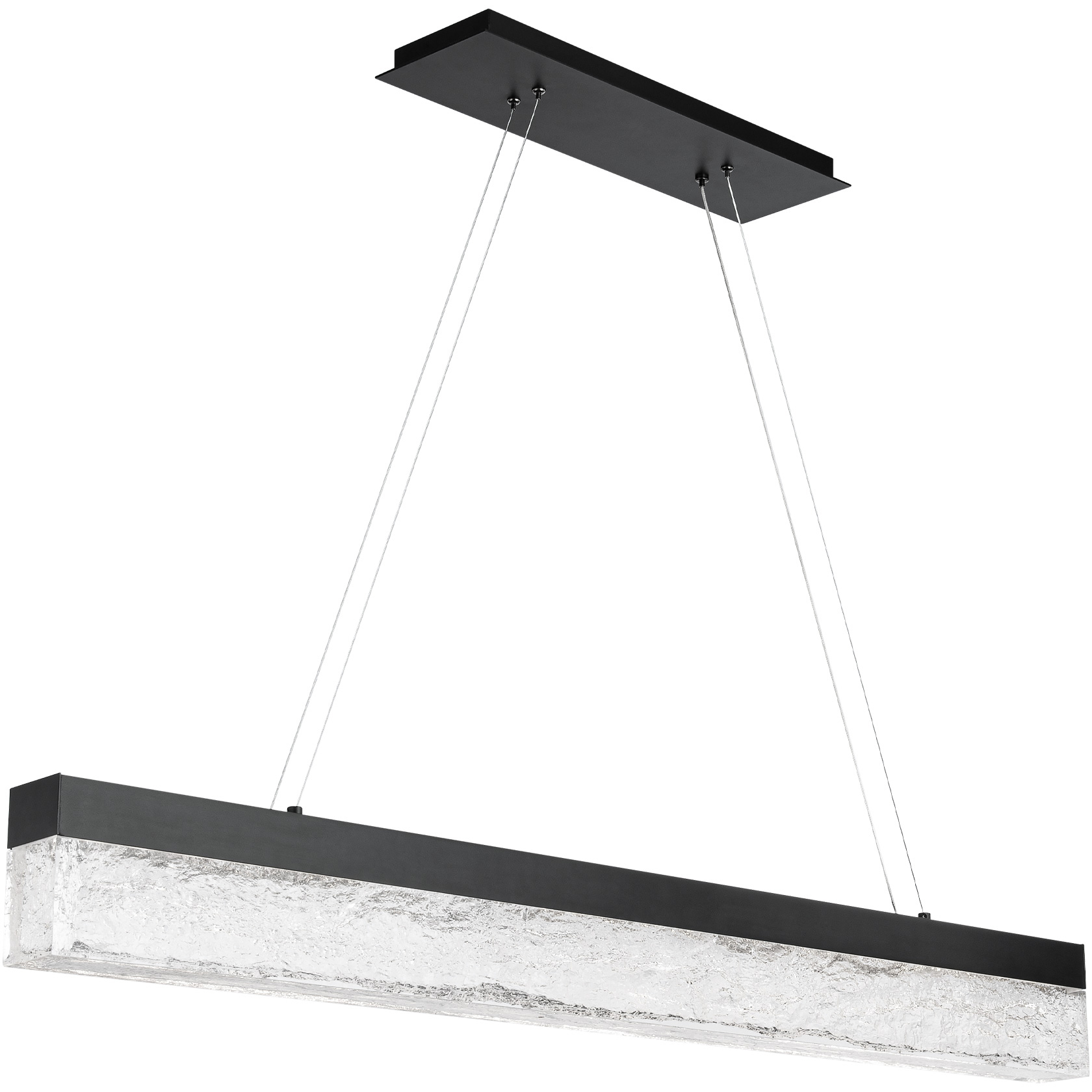 WAC Lighting PD-97145-BK Effervescent Linear Pendant Ceiling Light in ...