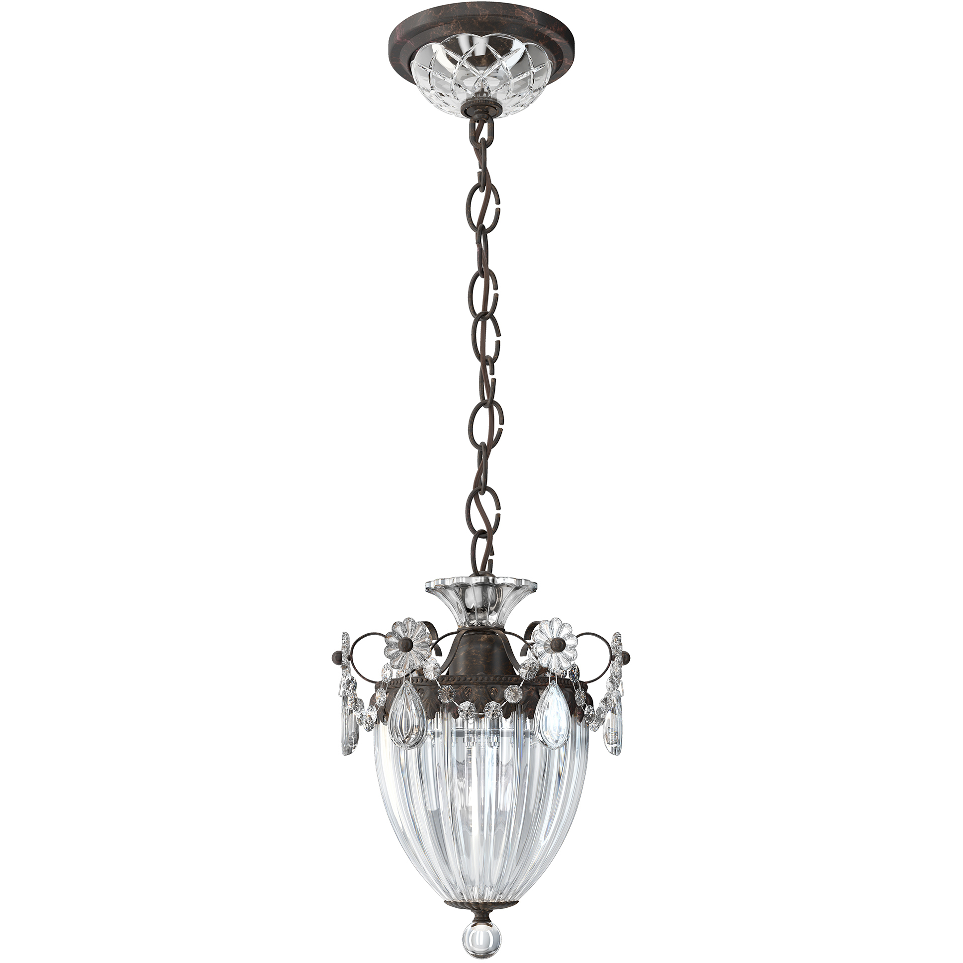 Schonbek 1241-76 Bagatelle 1 Light 8 inch Heirloom Bronze Mini Pendant ...