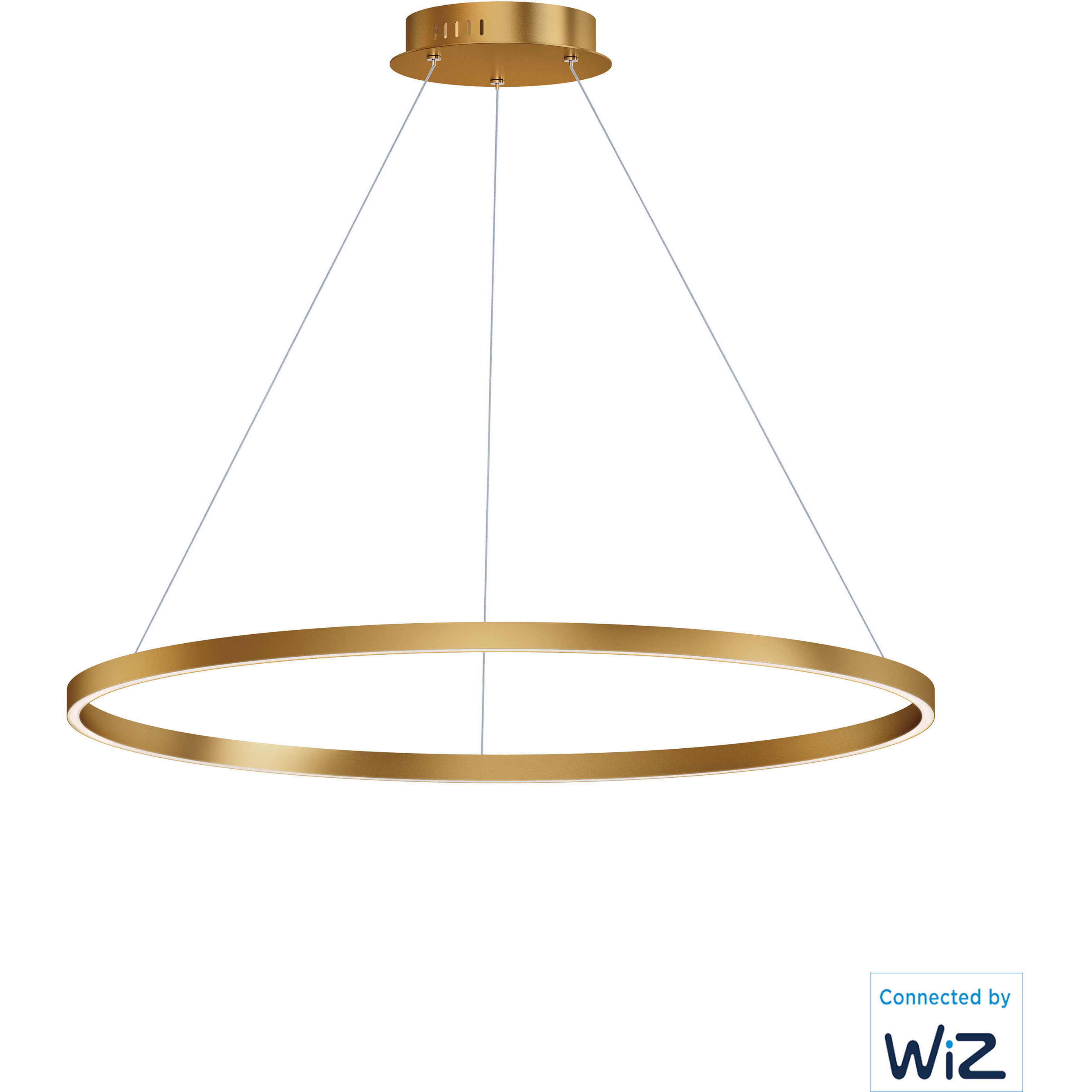 ET2 E22728-GLD Groove LED 39.5 inch Gold Single Pendant Ceiling Light