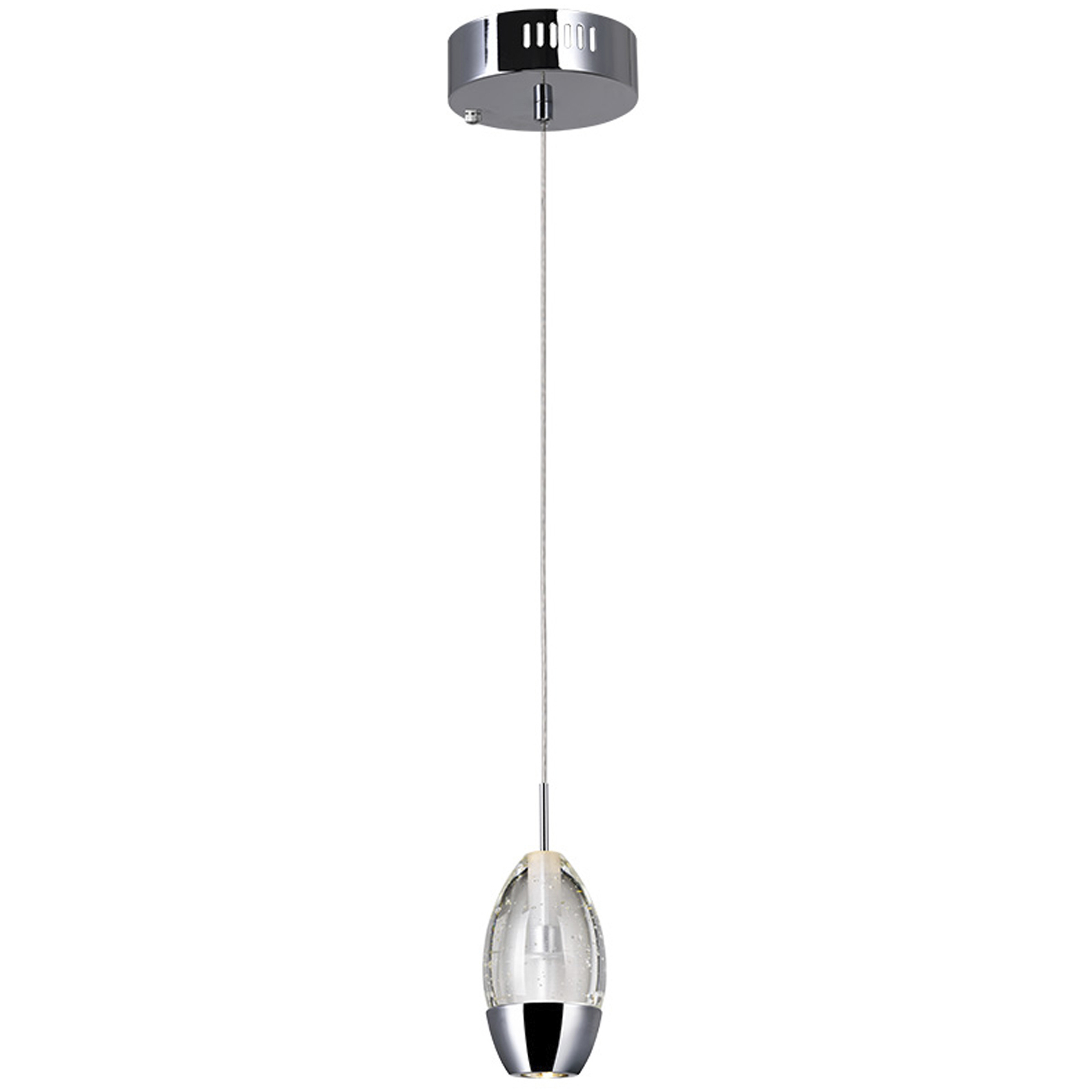 CWI Lighting 5077P5C-R Perrier LED 5 inch Chrome Down Mini Pendant ...