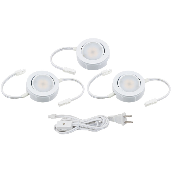 American Lighting MVP-3-30-WH MVP Puck Light 120V LED 9.5 inch White ...