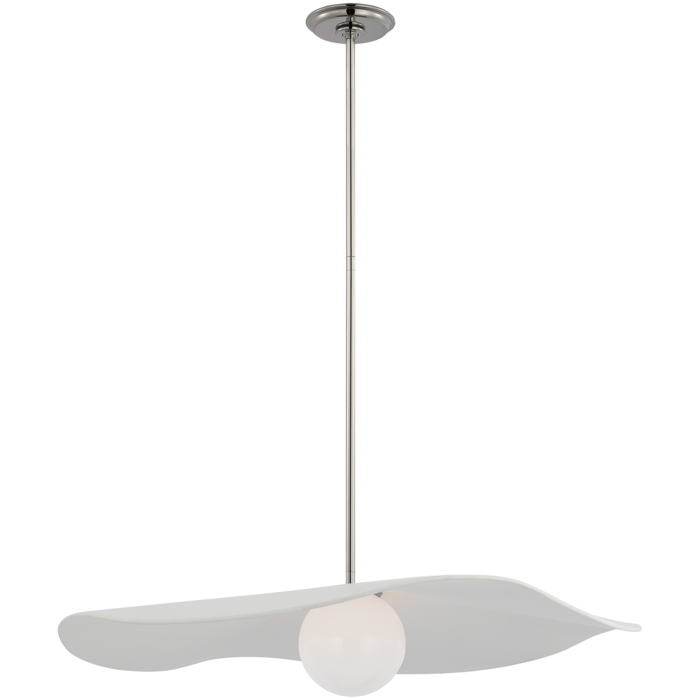Windsor Smith Mahalo LED 28 inch Polished Nickel Pendant Ceiling Light ...