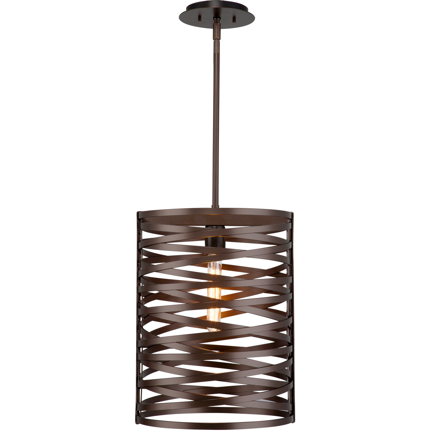 Tempest 1 Light 12.3 inch Burnished Bronze Pendant Ceiling Light in ...