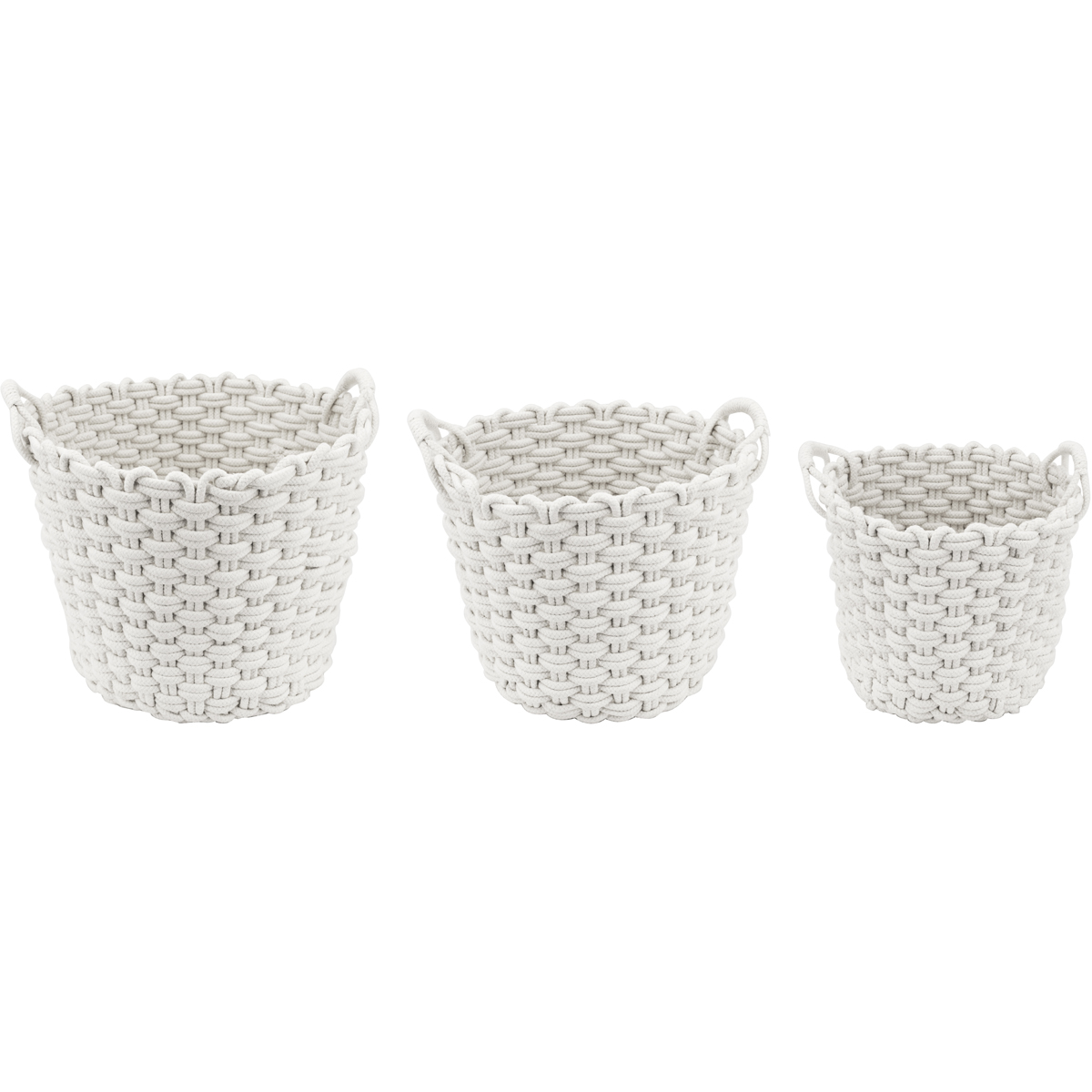 A&B Home 23620-3 Woven Rope 14 X 12 inch Basket
