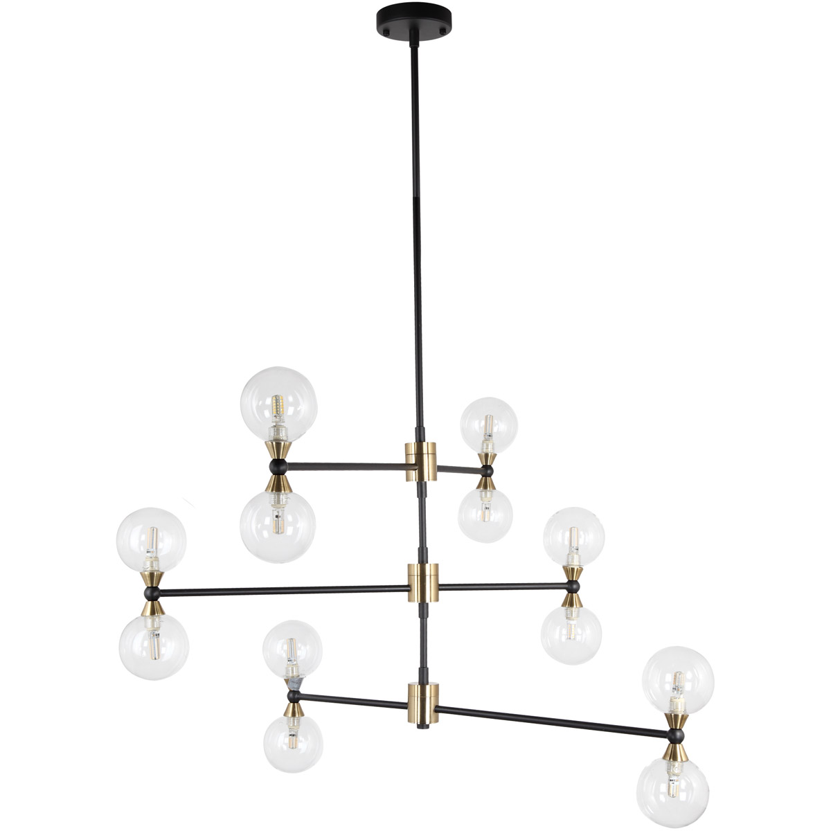 Moe's Home Collection RM-1054-31 Centauri LED 37 inch Brown Pendant Lamp Ceiling Light