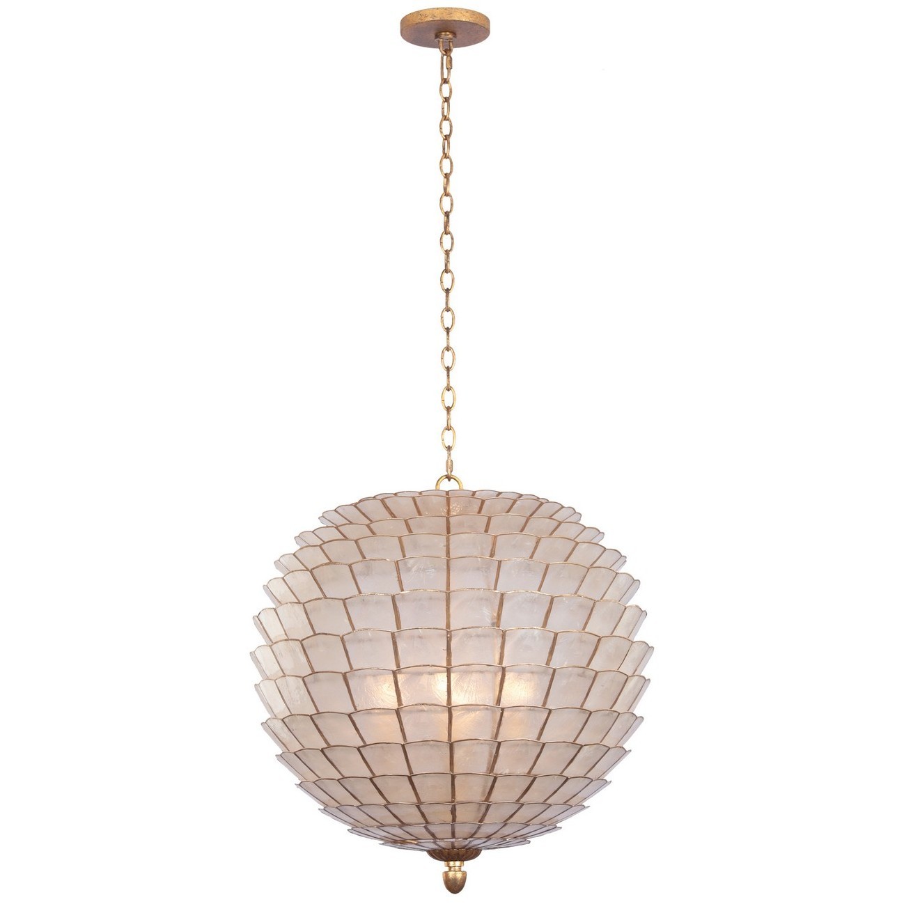 Kalco 515155OL Samal 4 Light 21 inch Oxidized Gold Leaf Pendant ...