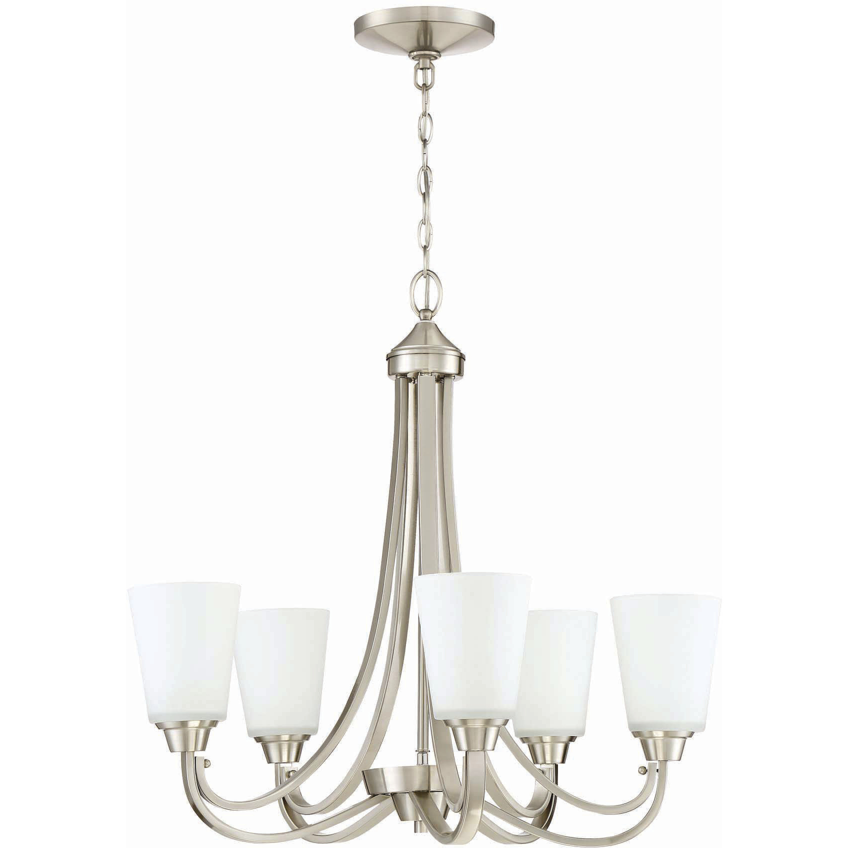 Craftmade 41925-BNK Neighborhood Grace 5 Light 26 inch Brushed Polished ...