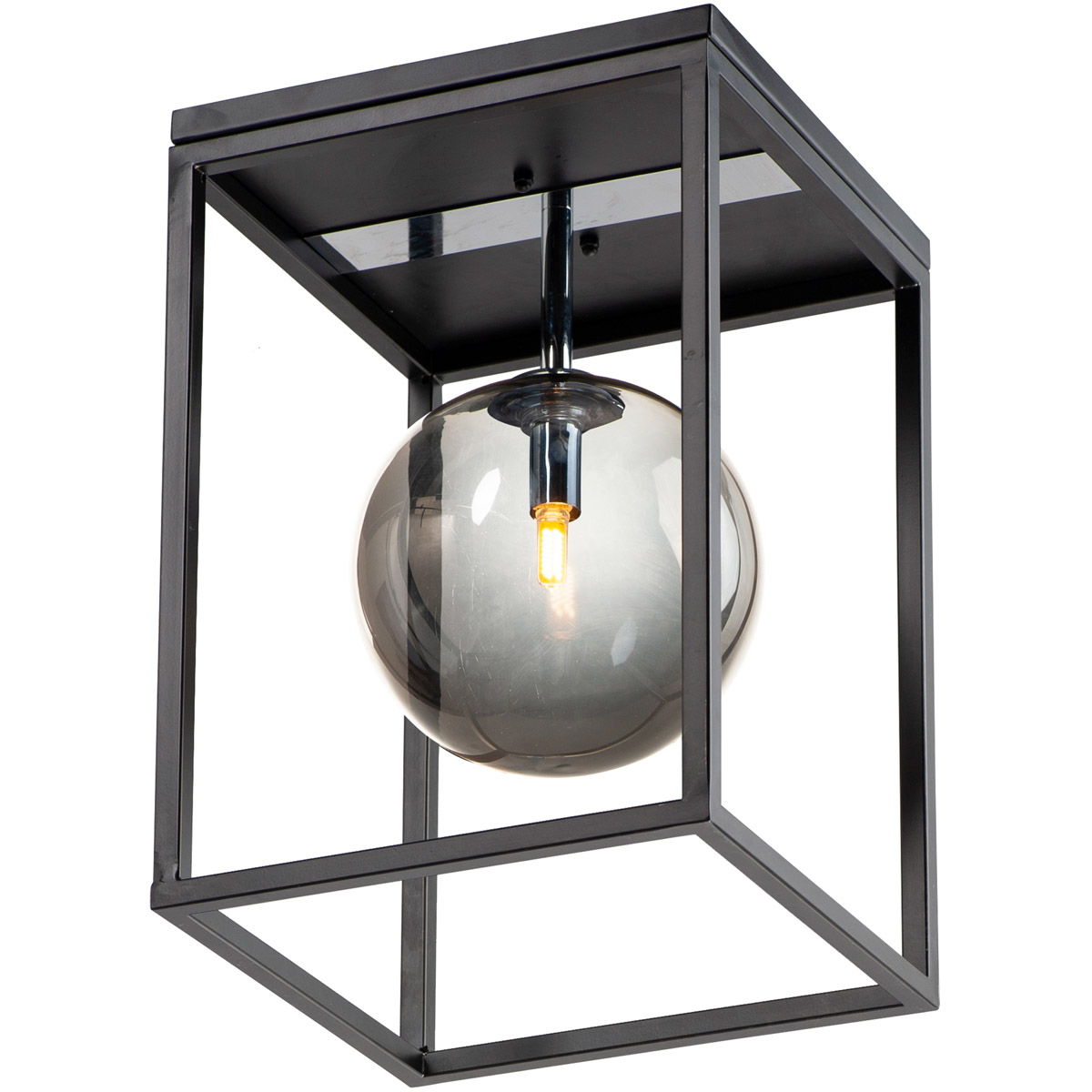 Fluid LED 9.75 inch Black/Polished Chrome Single Pendant Ceiling Light ...