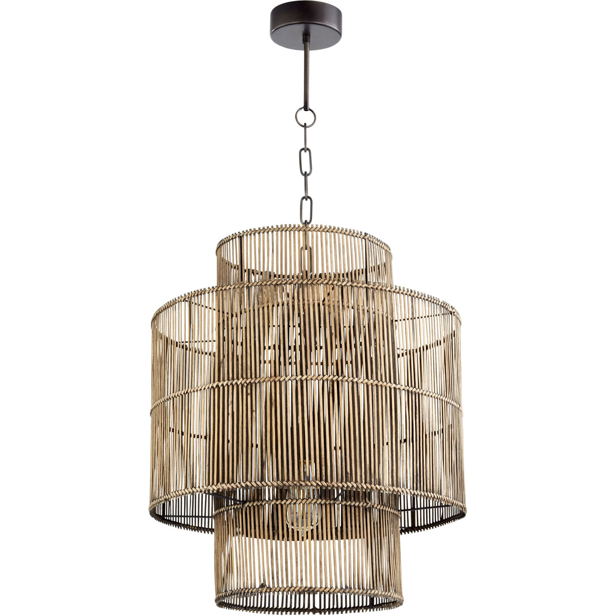Cyan Design 10273 Hammond 1 Light 19 inch Rattan Pendant Ceiling Light