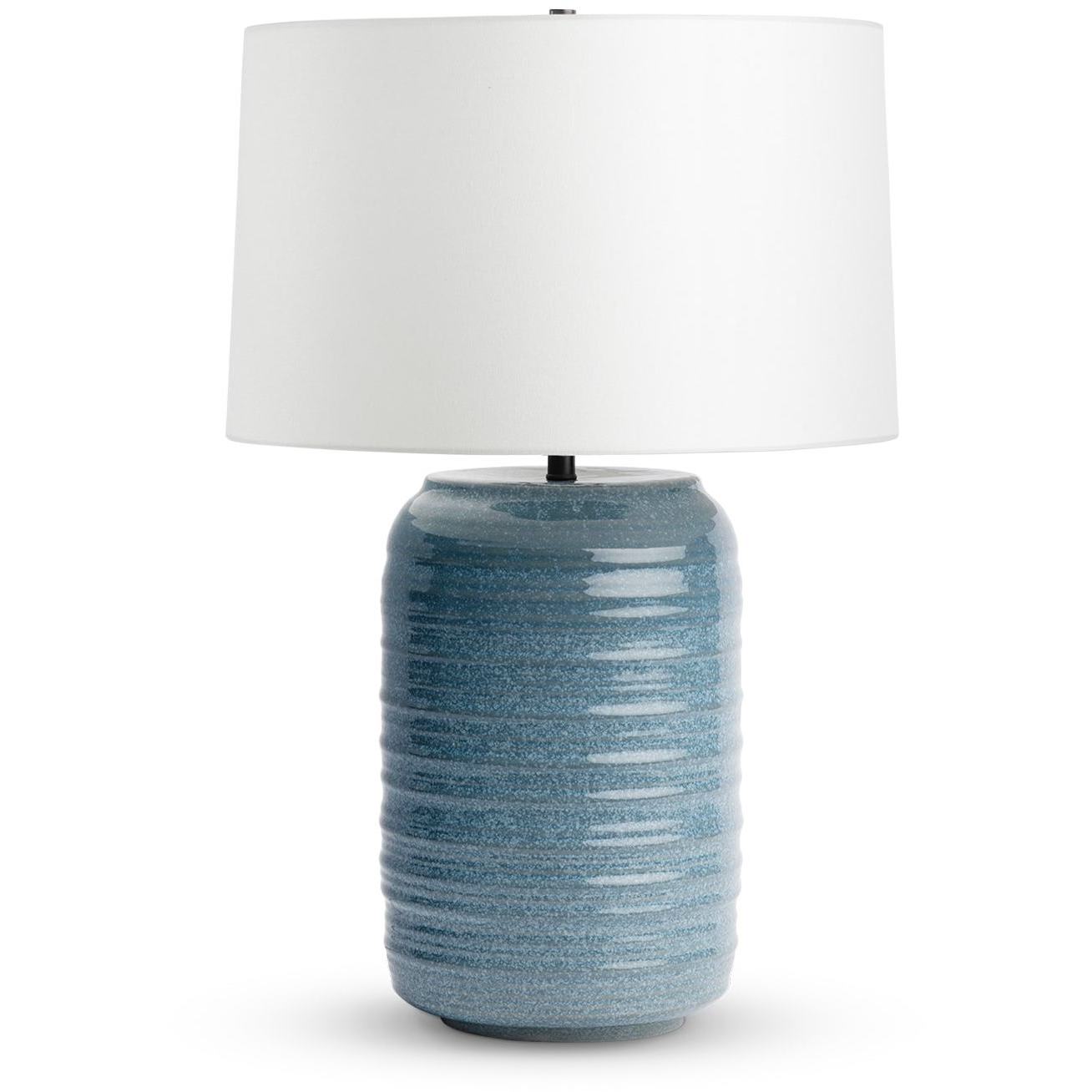 FlowDecor 4612 Dolphin 27.5 inch 150 watt Blue Table Lamp Portable Light