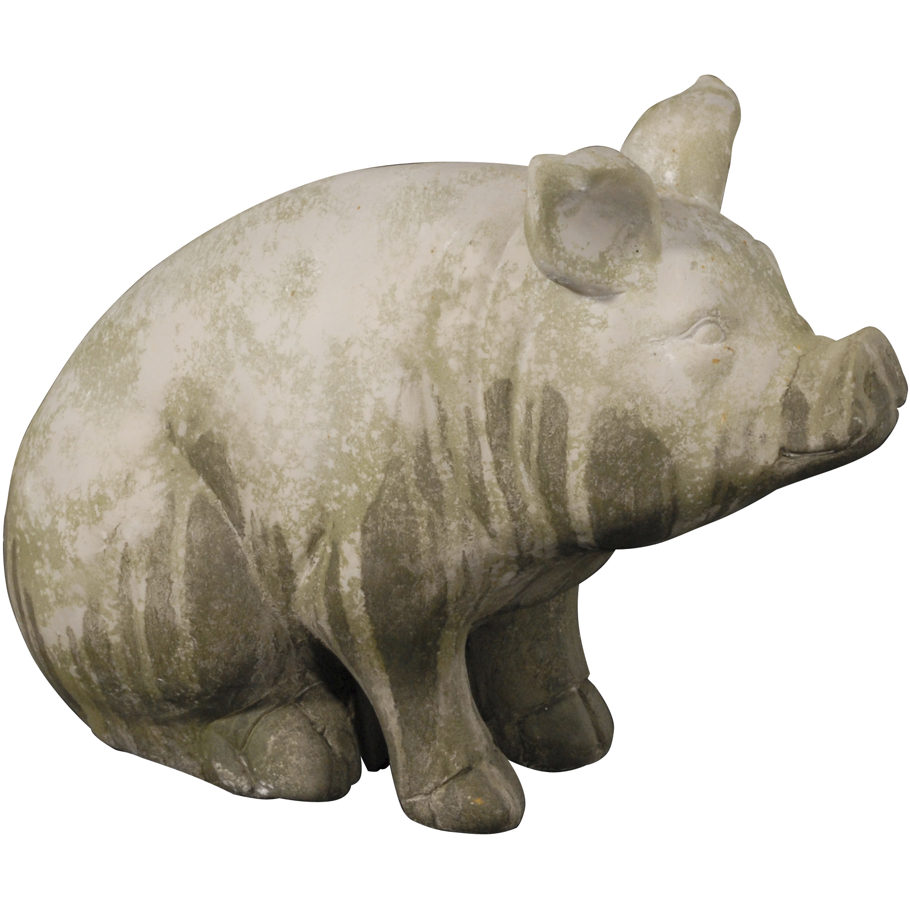 A&B Home D75036 Wilbur White and Gray Outdoor Figurines