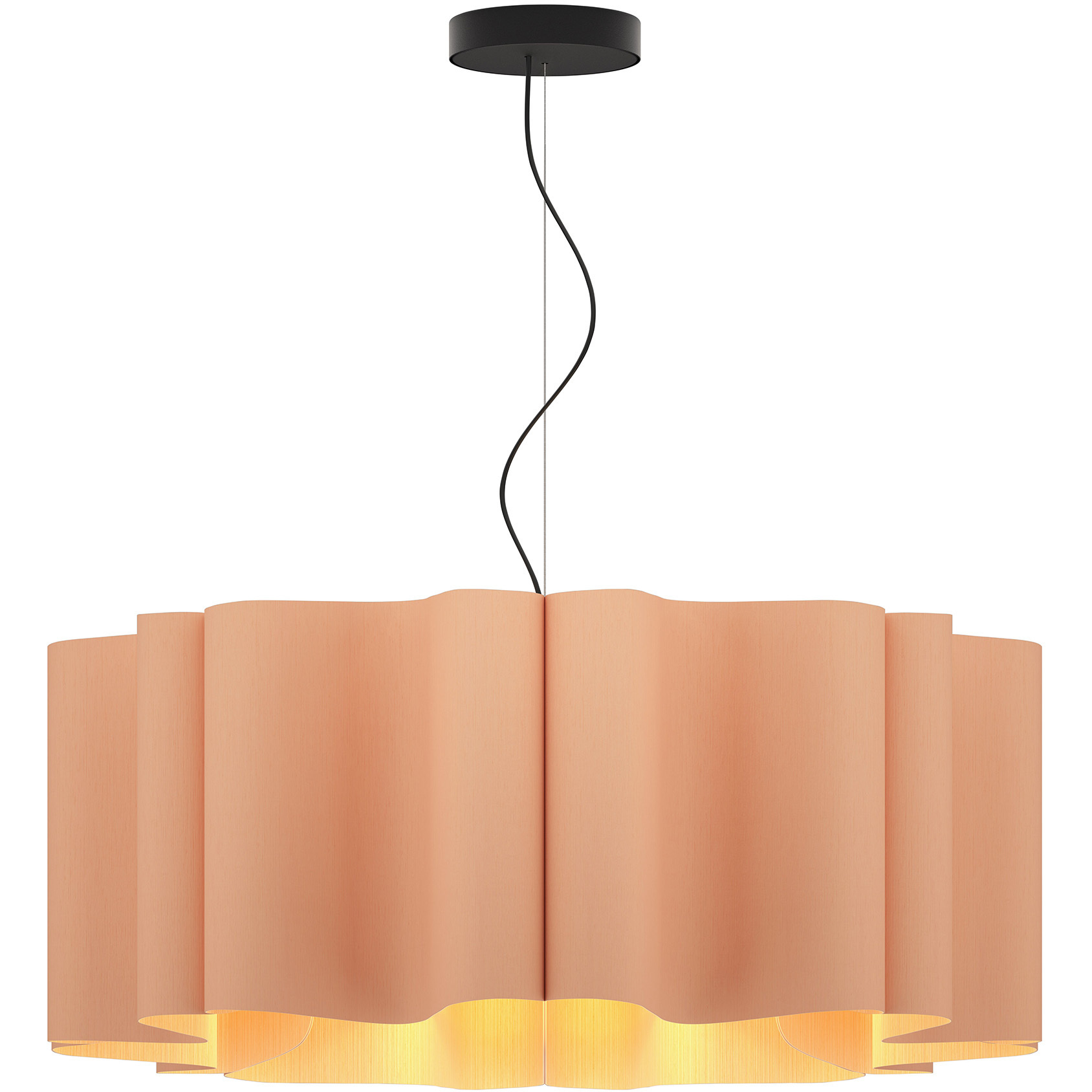 Paulina 31.5 inch Rose Pendant Ceiling Light in Rose/Ash, 32 in, WEP ...