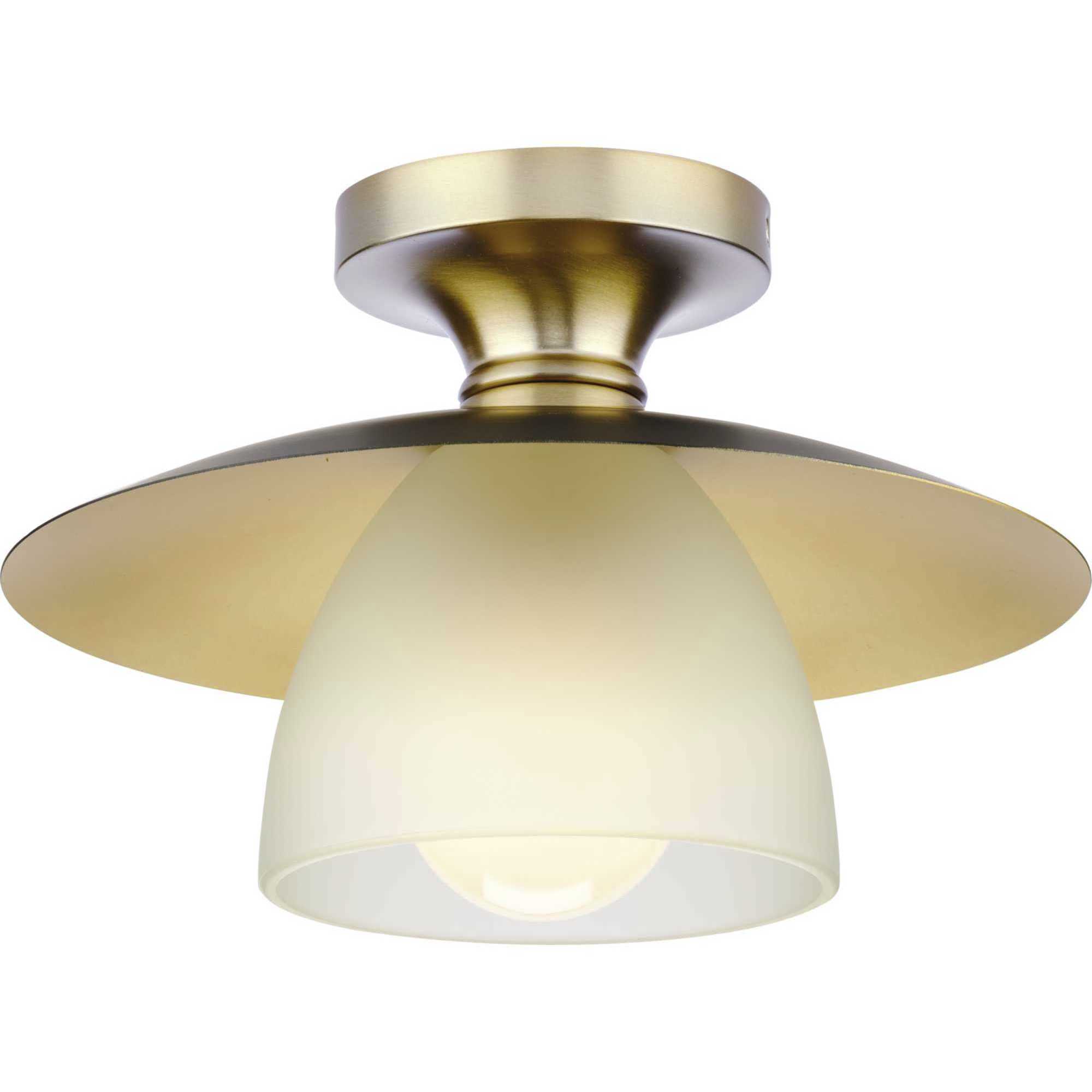 Progress P350233-109 Trimble 1 Light 12 inch Brushed Bronze Semi-Flush ...