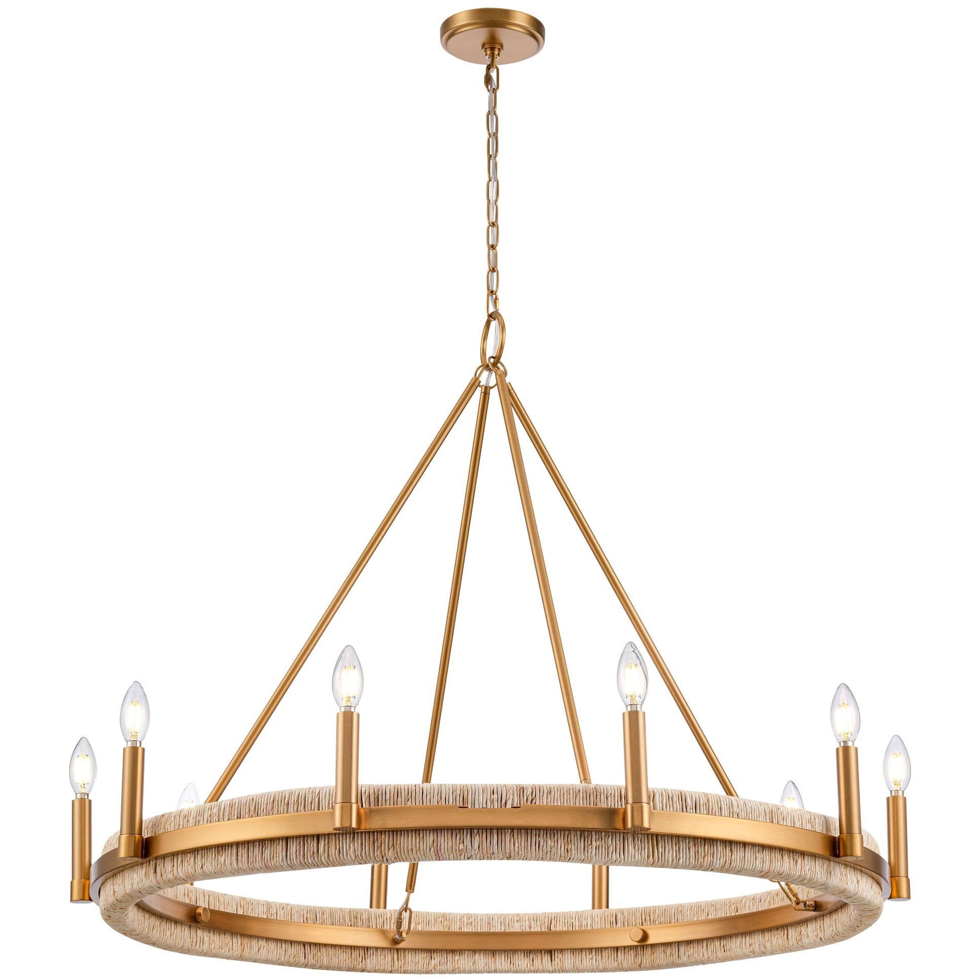 Arabela Lighting 85116-10 Copa 10 Light 41 inch Natural Brass ...
