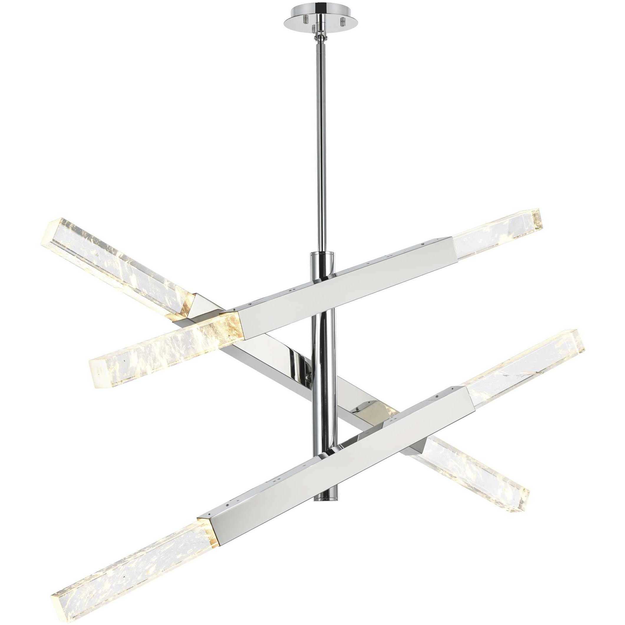 Elegant Lighting 2085L3C Ari 6 Light 10 inch Chrome Pendant Ceiling Light