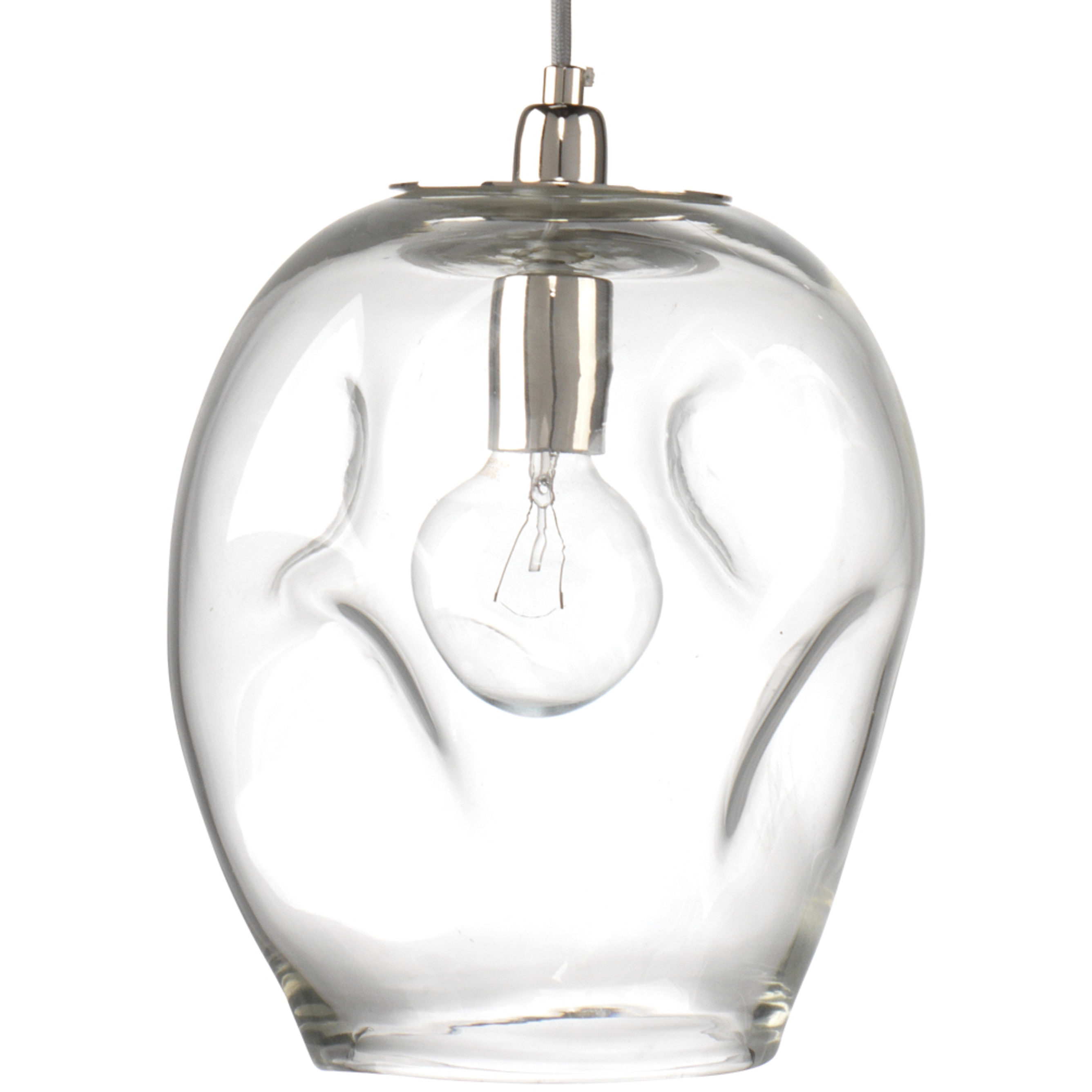 Jamie Young Co 5DIMP-LGCL Dimpled Glass 1 Light 9 inch Clear Glass w ...