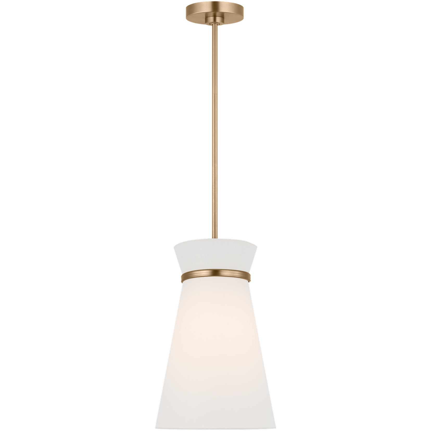 Generation Lighting GLP1751SBE Fynn LED 9.75 inch Satin Brass Pendant ...