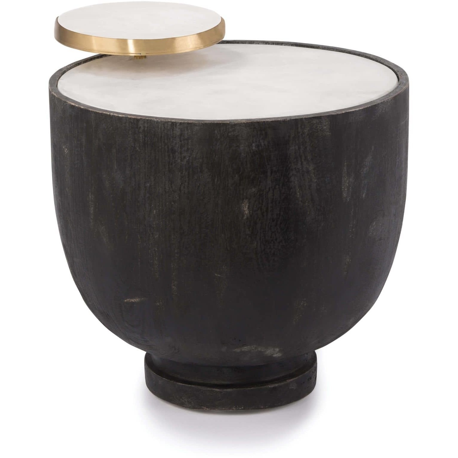 Regina Andrew 30-1053 Theo 18 X 16 inch Ebony Side Table, Accent Table