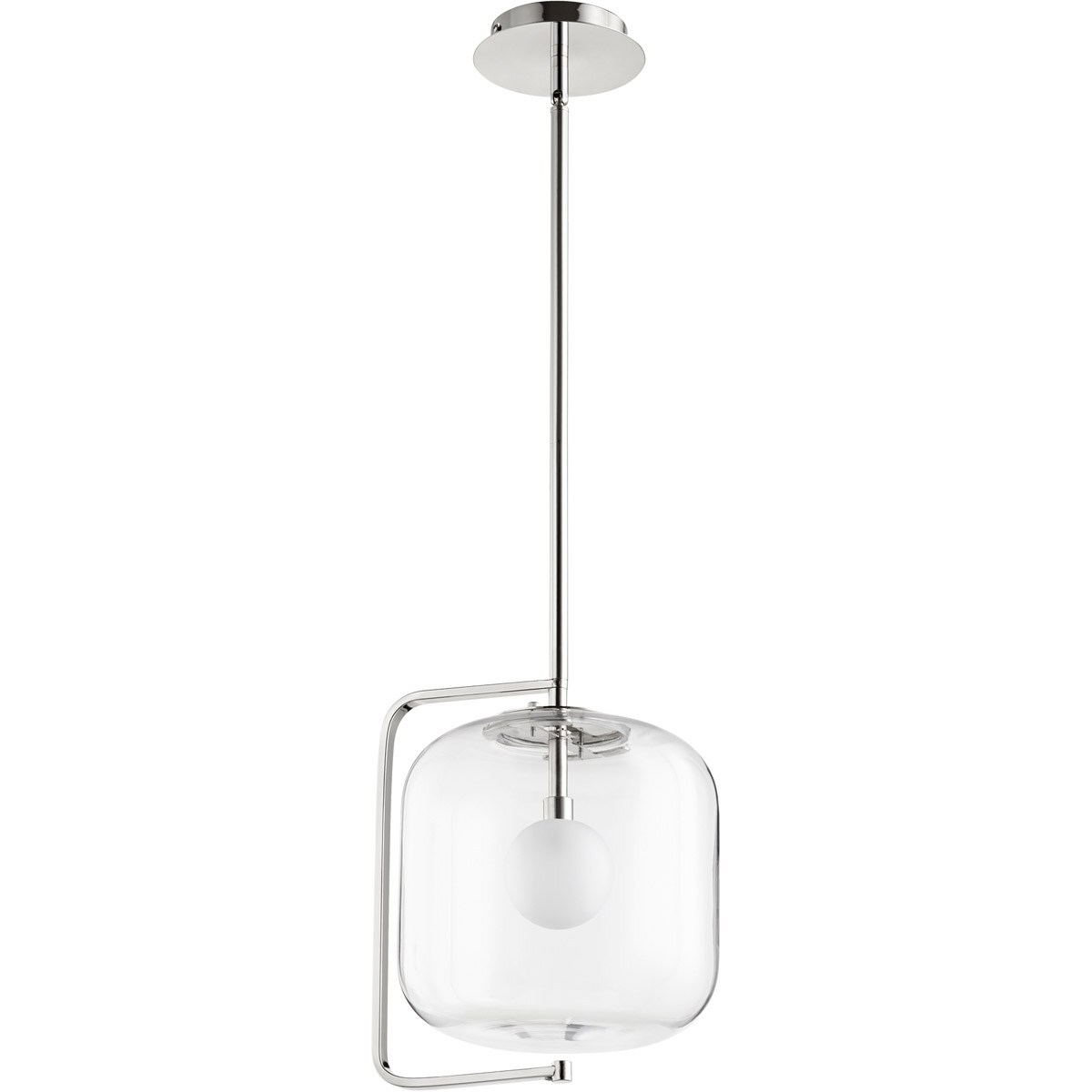 Cyan Design 10556 Isotope 1 Light 12 inch Polished Nickel Pendant ...