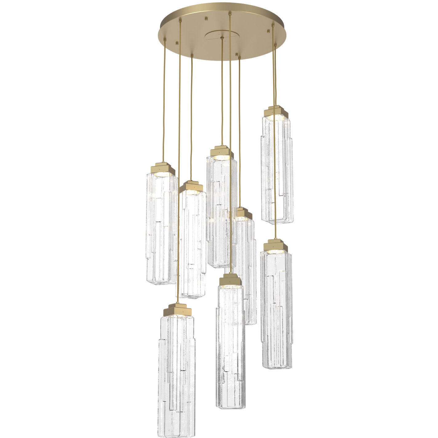 Ledgestone LED 27.5 inch Gilded Brass Chandelier Ceiling Light in 3000K ...