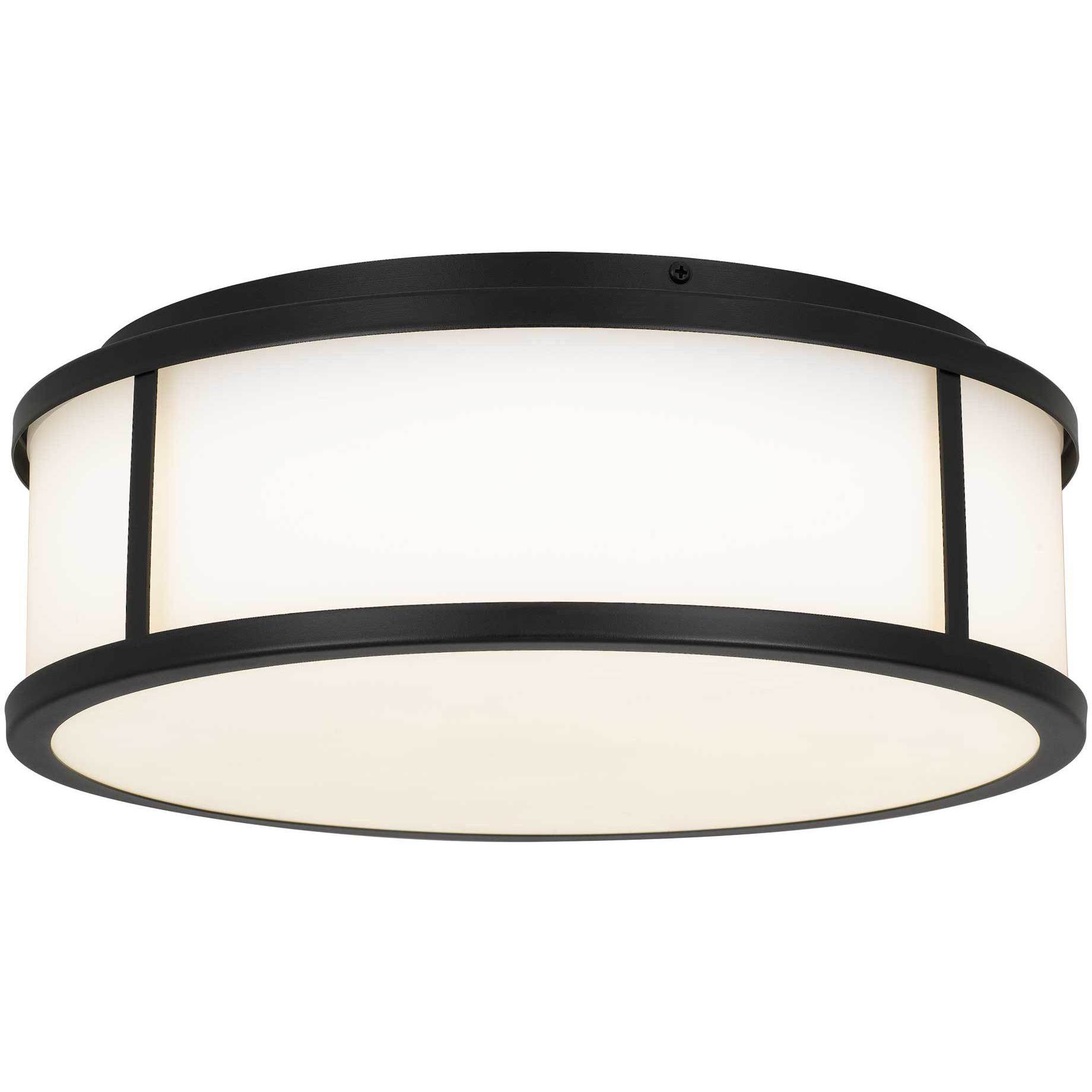 Alteck Lighting AFM0023-3CCT-W-BK Panel Round LED 14 inch Sand Black ...