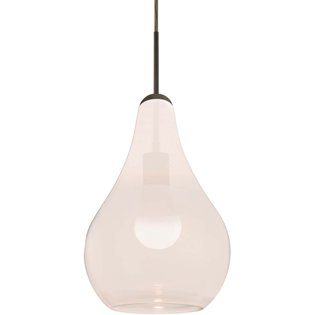 Besa Lighting 1JT-LEONMW-LED-BR Leon 1 Light Bronze Pendant Ceiling Light