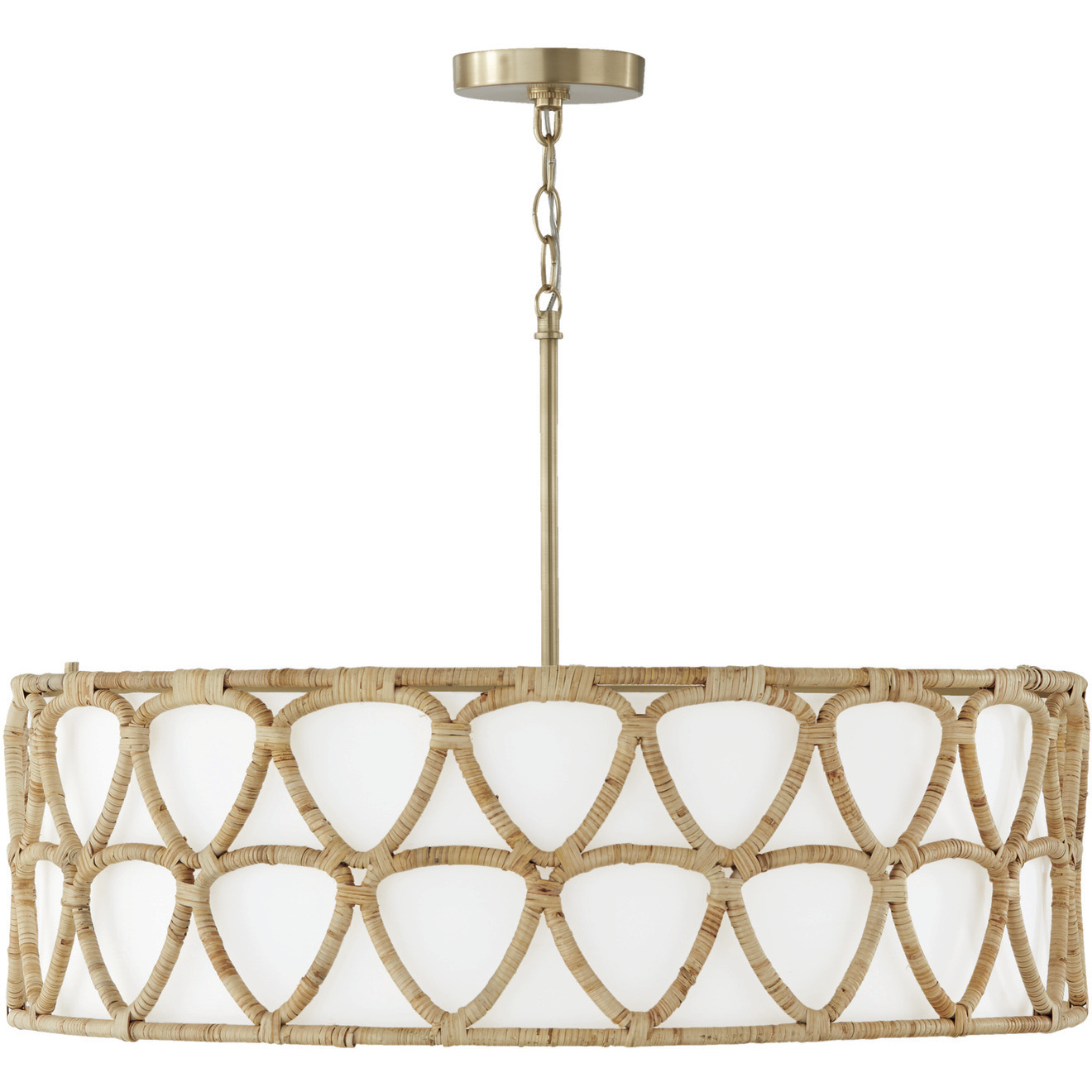 Capital Lighting 347242MA Tulum 4 Light 28 inch Matte Brass Pendant ...
