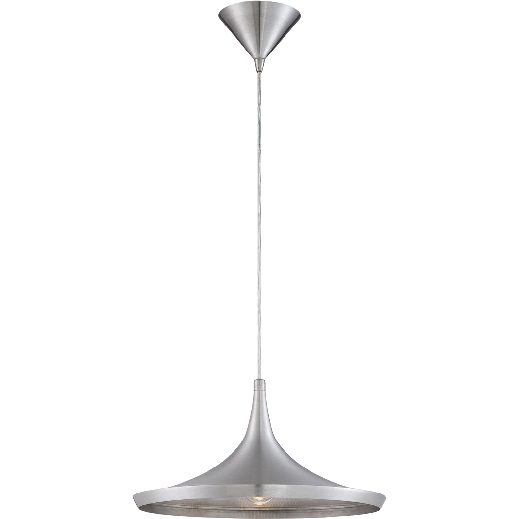 Eurofase 20439-040 Ramos 1 Light 14 inch Brushed Nickel Pendant Ceiling ...