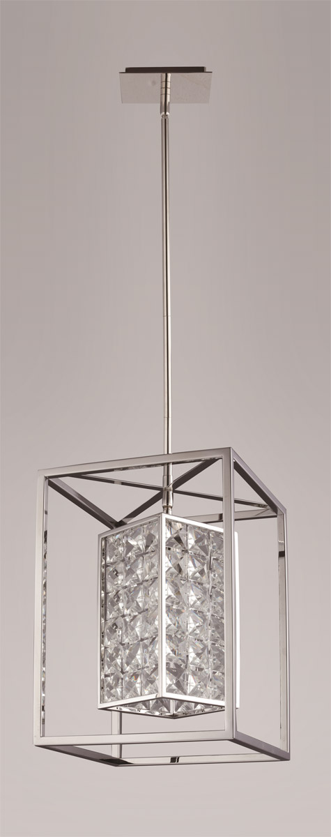 Zeev Lighting P30017/1/SS Struttura 1 Light 10 inch Stainless Steel ...