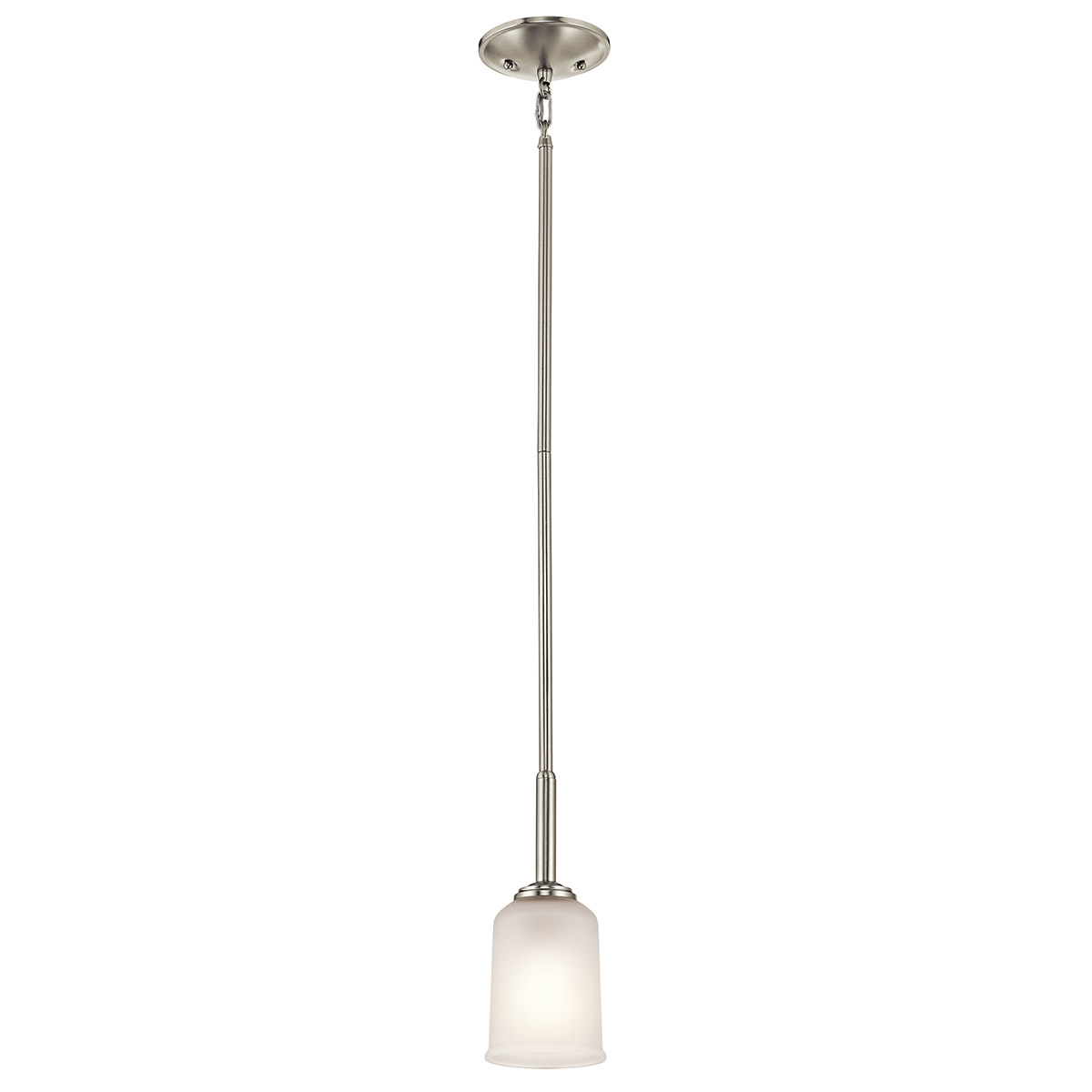 Kichler 43674NI Shailene 1 Light 4 inch Brushed Nickel Mini Pendant ...