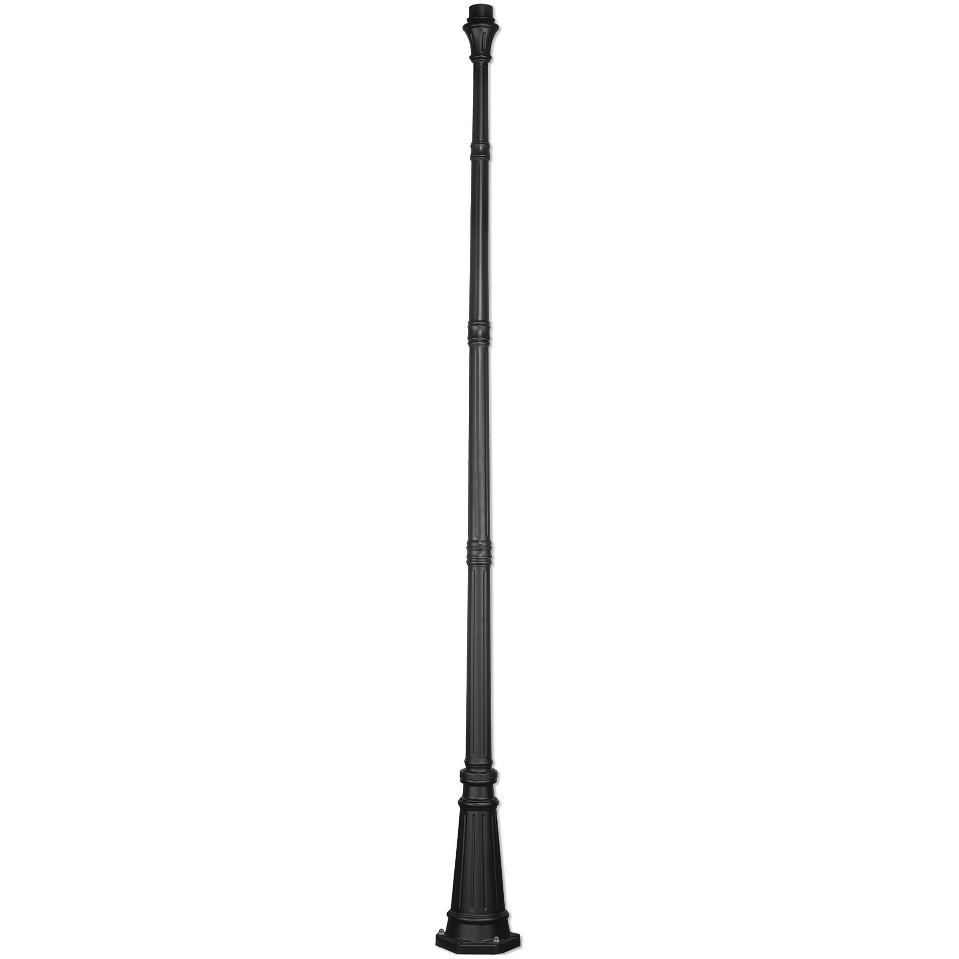 Livex 7617-14 Allison 115 inch Textured Black Outdoor Lamp Post