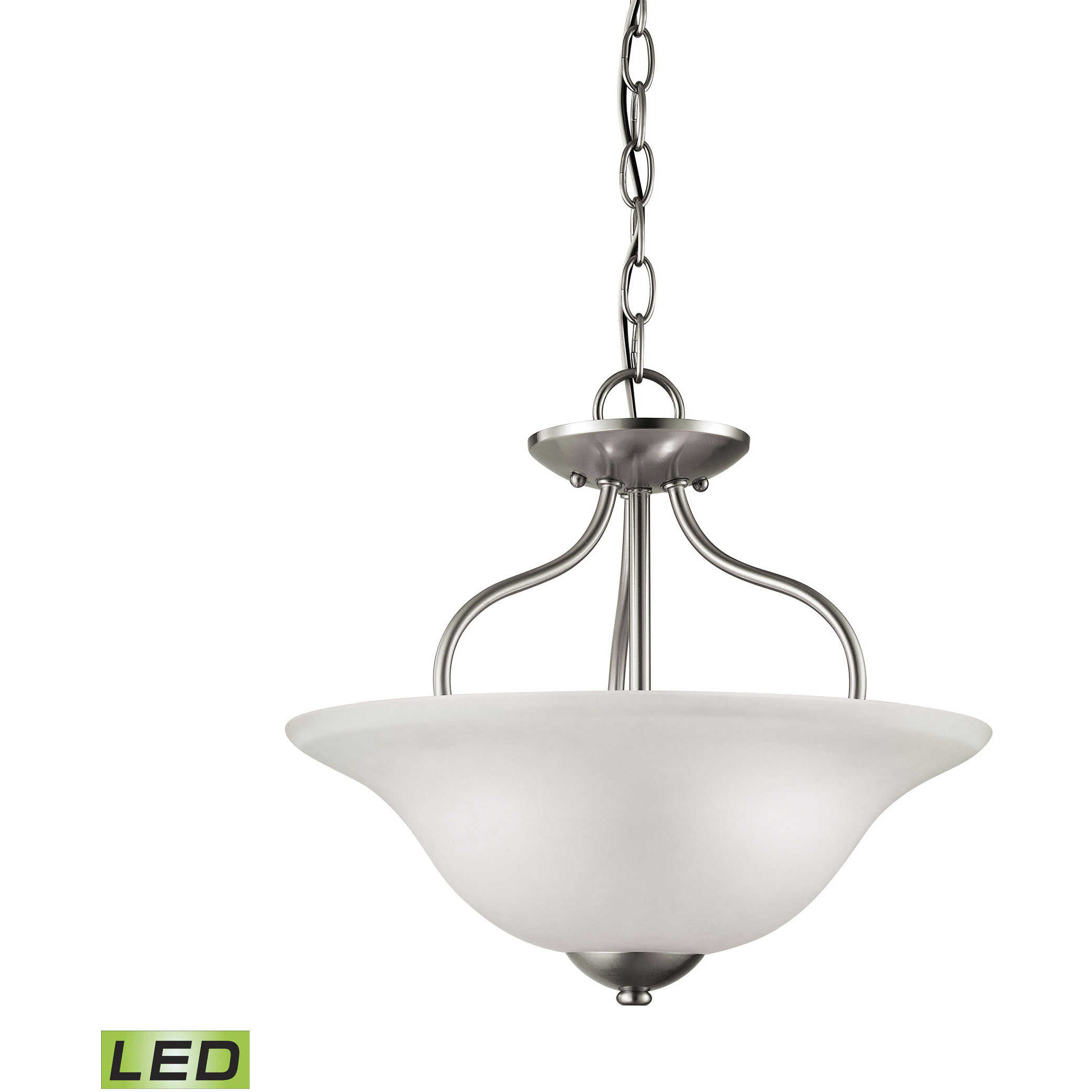 Thomas Lighting 1202CS/20-LED Conway LED 15 inch Brushed Nickel Semi ...