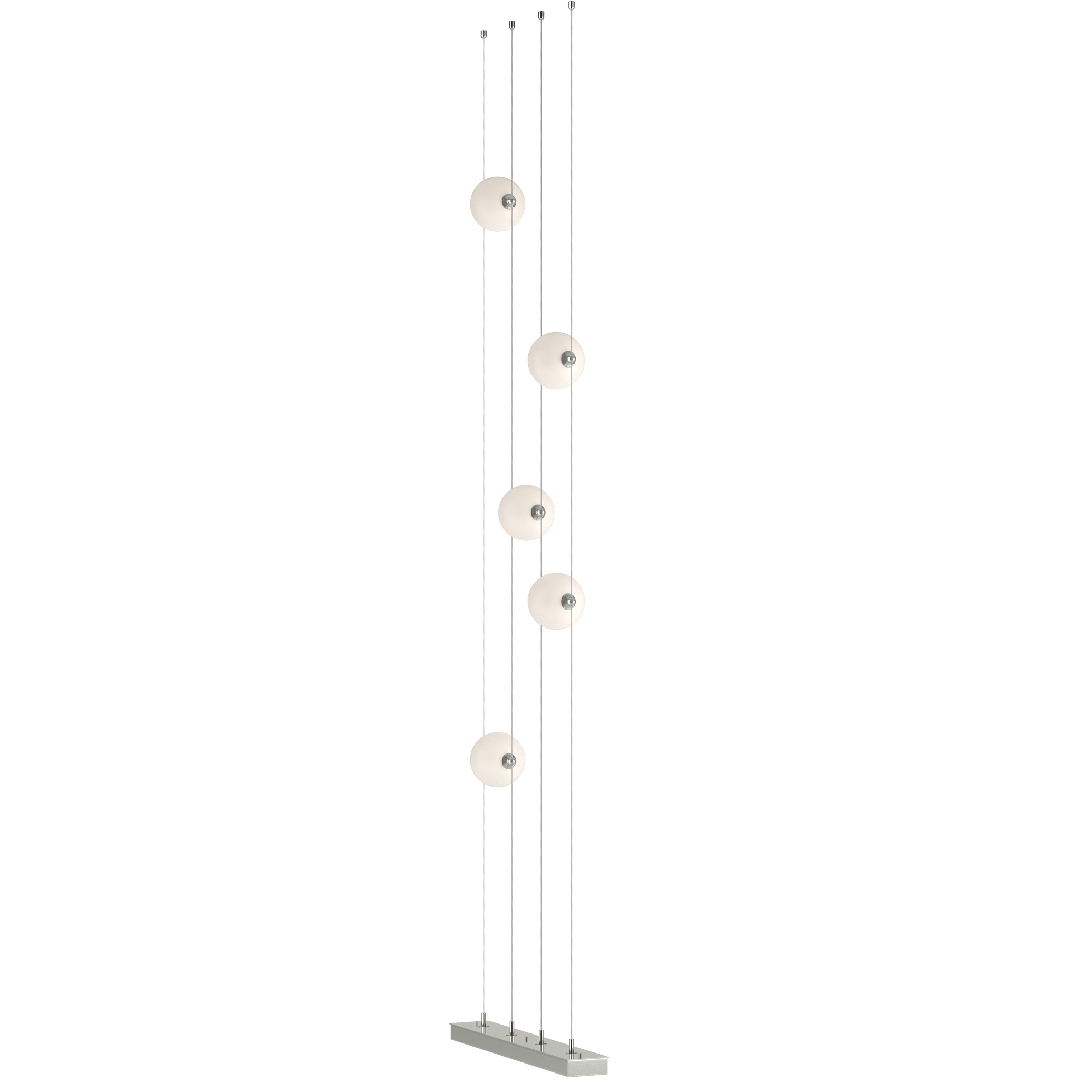 Abacus LED 27.5 inch Sterling Floor to Ceiling Plug-In Lamp Ceiling ...