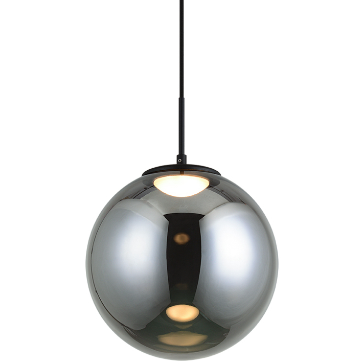 Matteo Lighting C61321MBSM Boble LED 14 inch Matte Black Pendant ...
